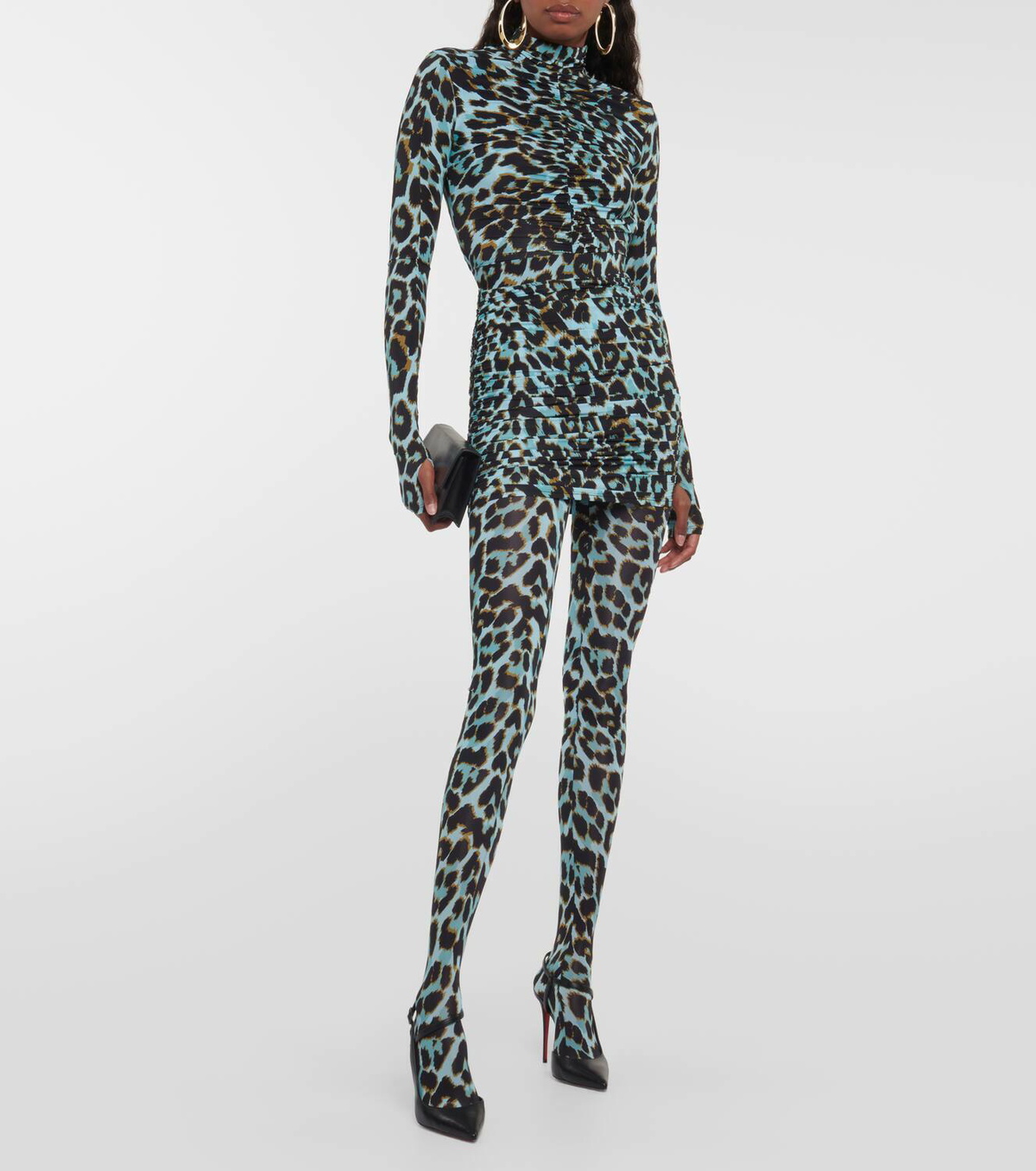 Alex Perry Cadie leopard-print tights Alex Perry