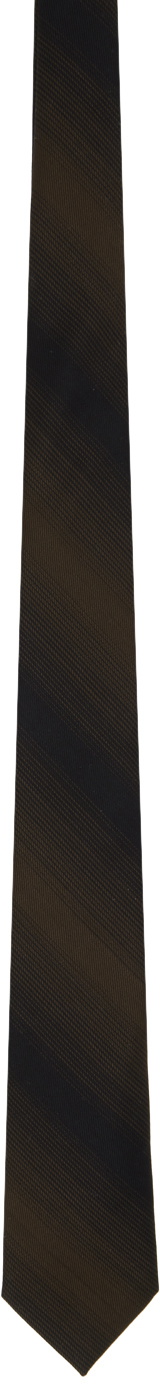 Ernest W. Baker Brown & Black Gradient Tie Ernest W. Baker