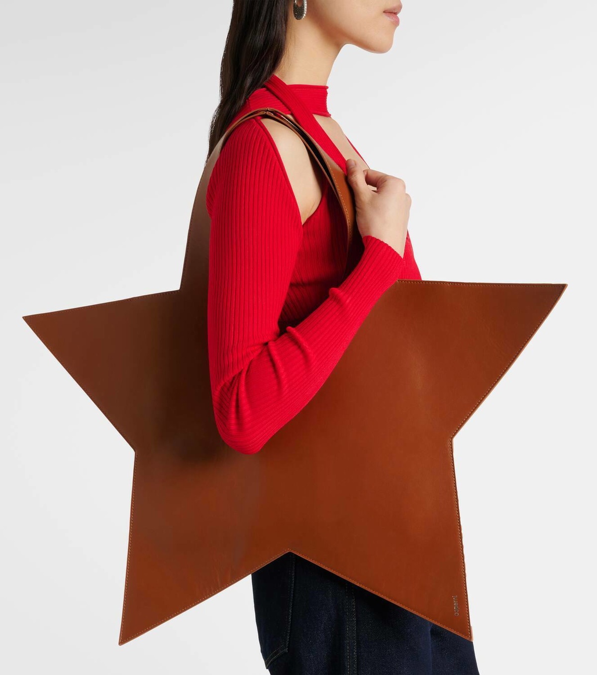 Coperni Star leather tote bag Coperni