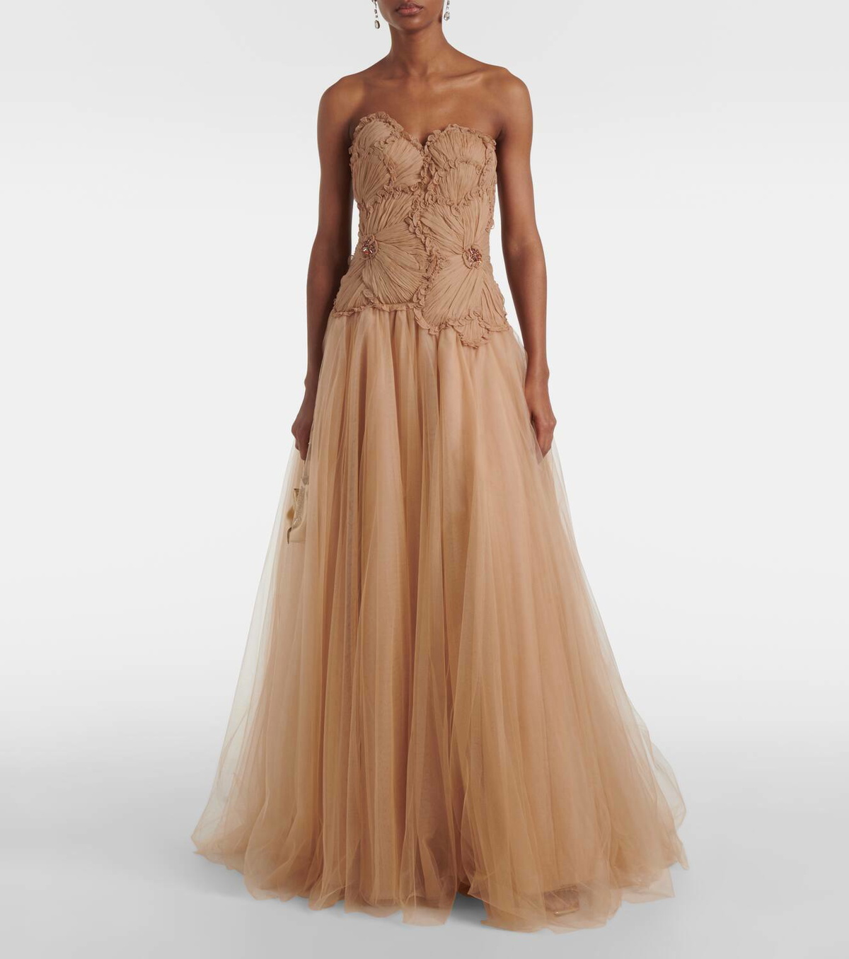 Costarellos Edra embellished gown Costarellos