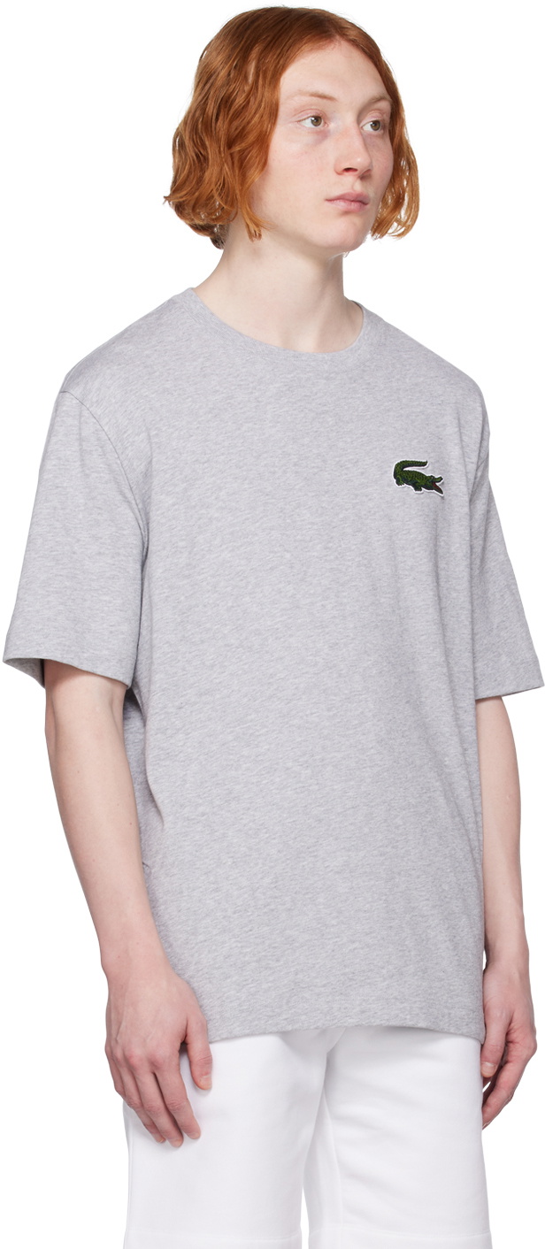Lacoste Gray Loose Fit T-Shirt Lacoste