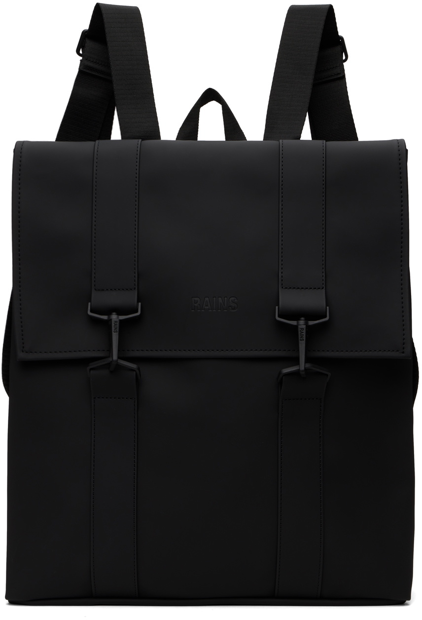 RAINS Black MSN Backpack Rains