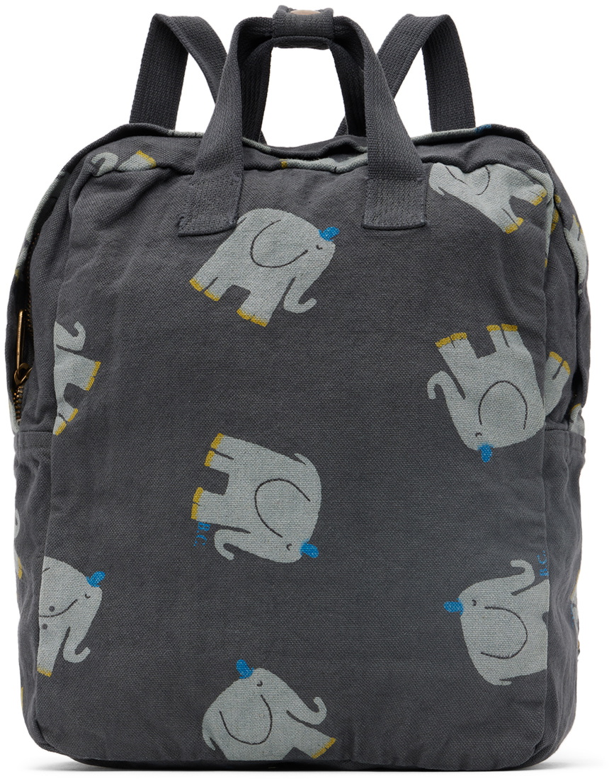 Bobo Choses Kids Gray 'The Elefant All Over' Backpack Bobo Choses