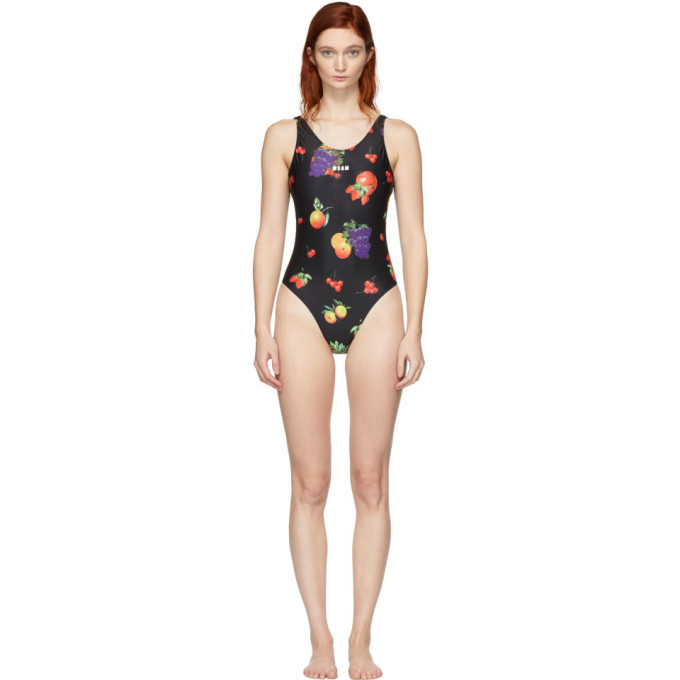 MSGM Multicolor Fruits One-Piece Swimsuit MSGM