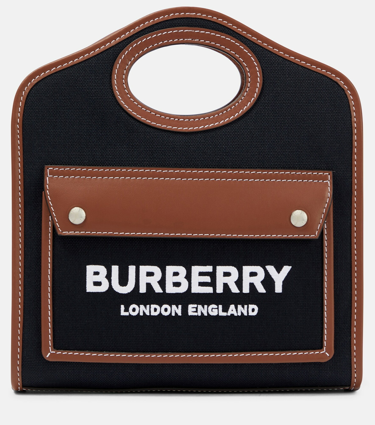 Burberry - Pocket Mini canvas tote bag Burberry