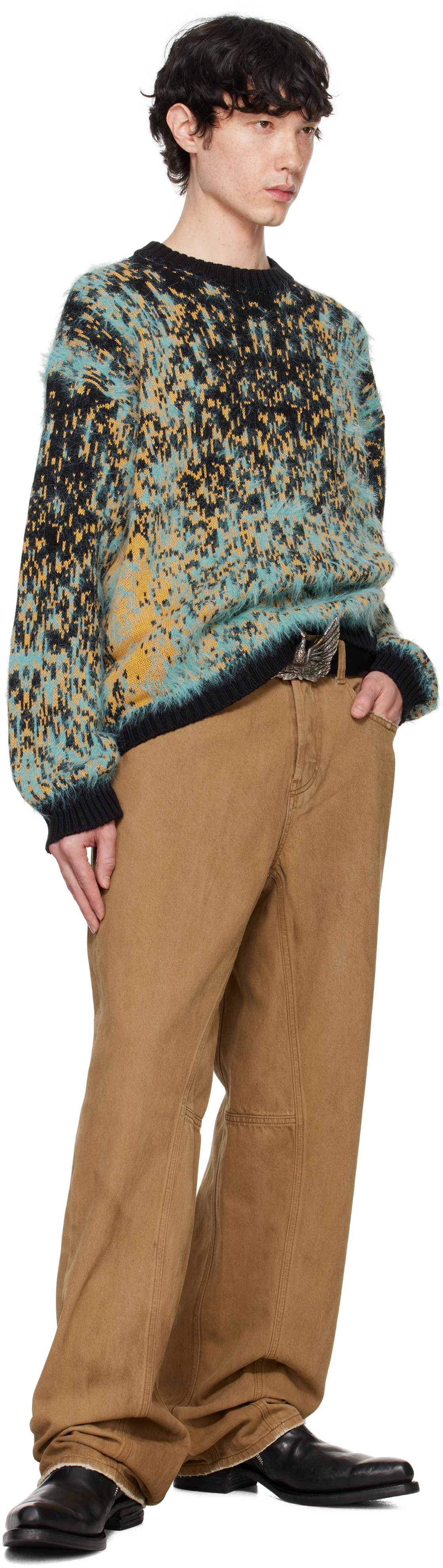Diesel Blue & Yellow K-Rain Sweater Diesel