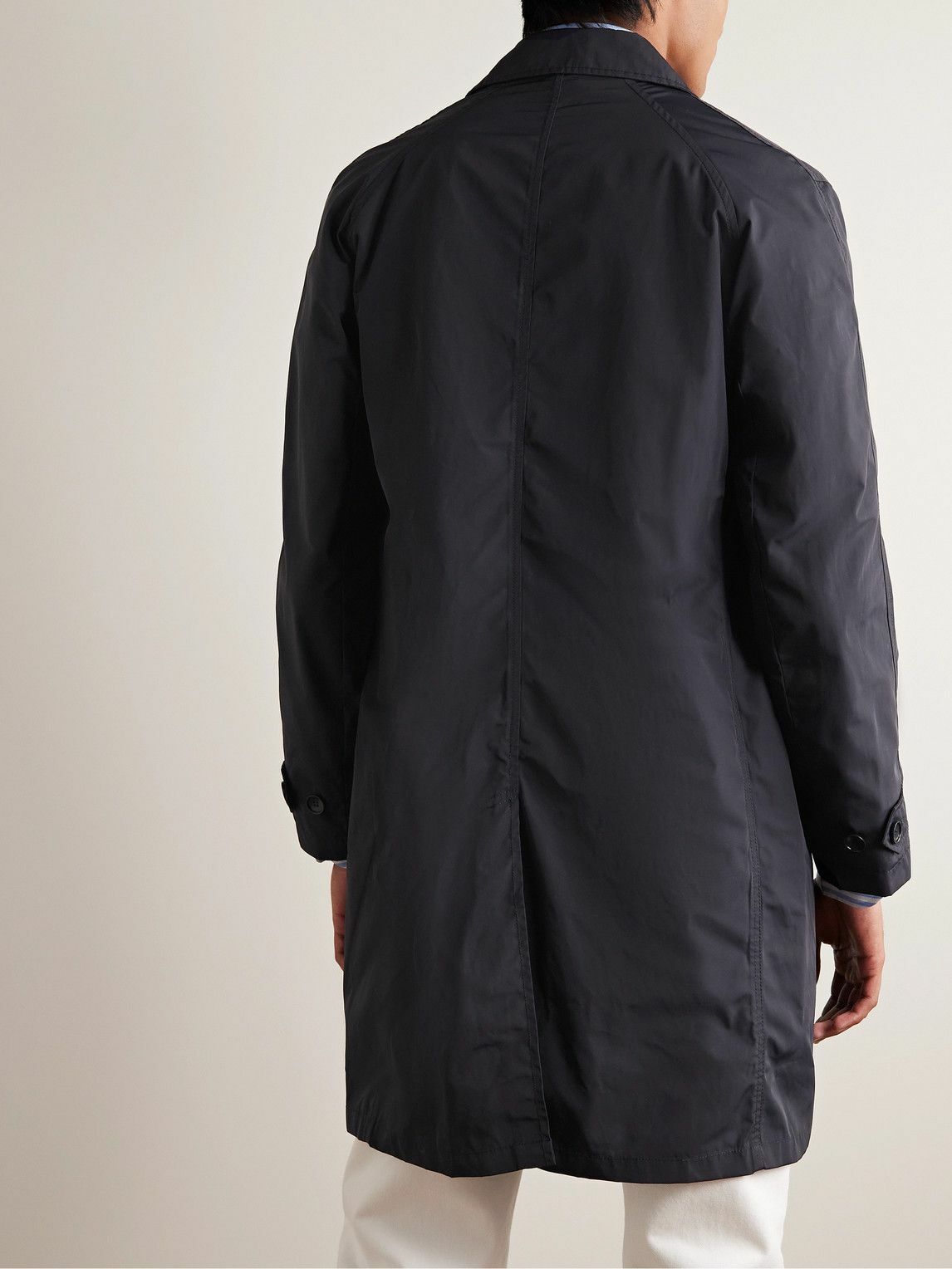 Sid Mashburn - Traveler's Shell Trench Coat - Blue Sid Mashburn
