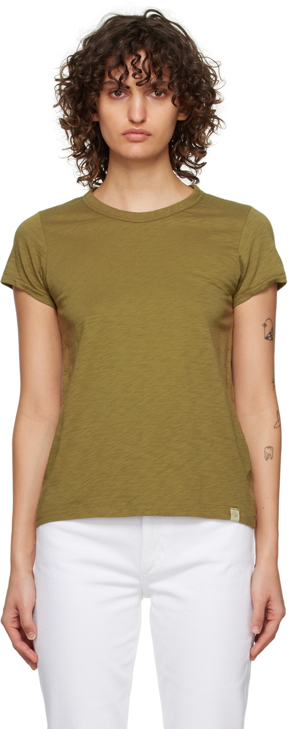 rag & bone Khaki 'The Slub' T-Shirt Rag and Bone