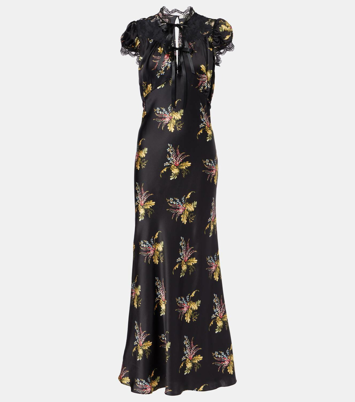 Rodarte Floral silk satin maxi dress Rodarte
