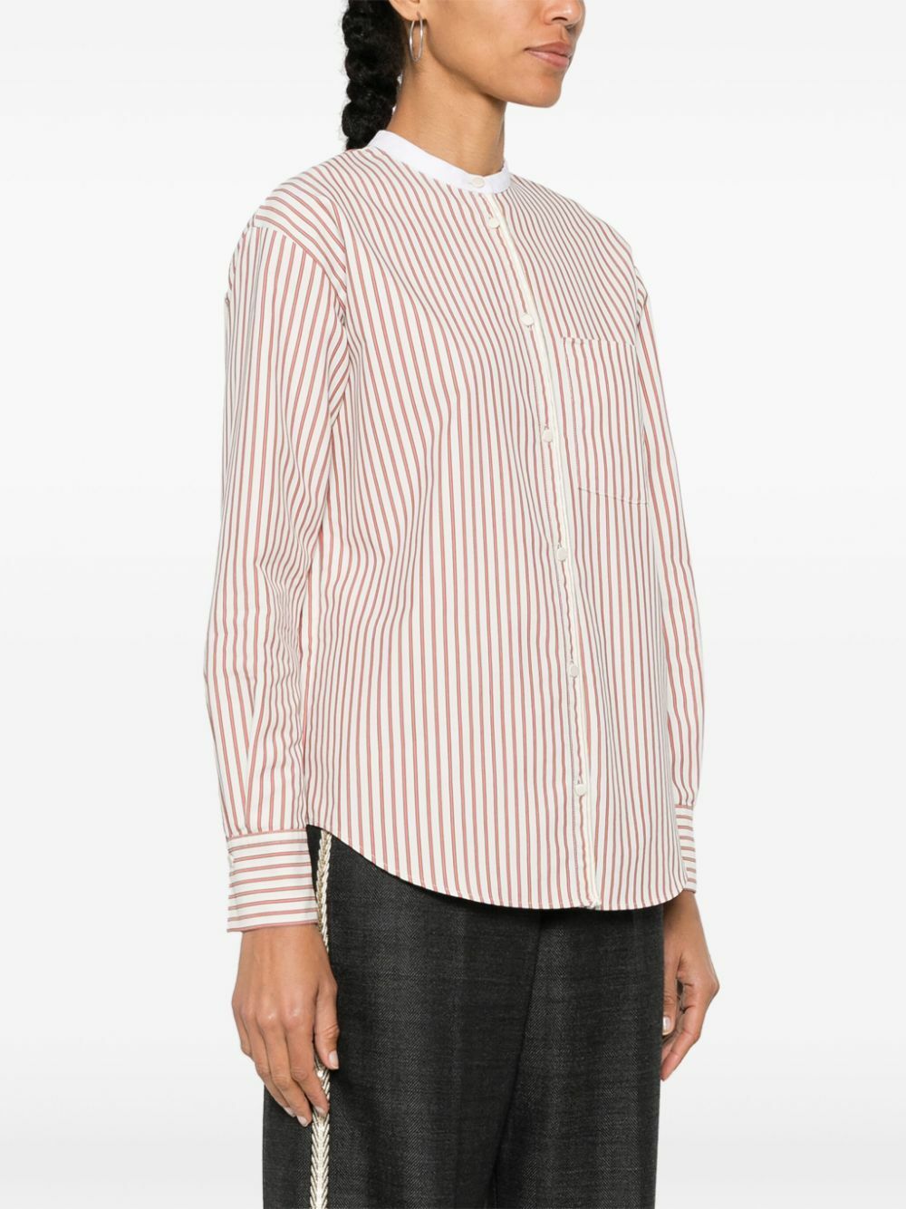 FORTE FORTE - Cotton Blend Striped Shirt Forte Forte