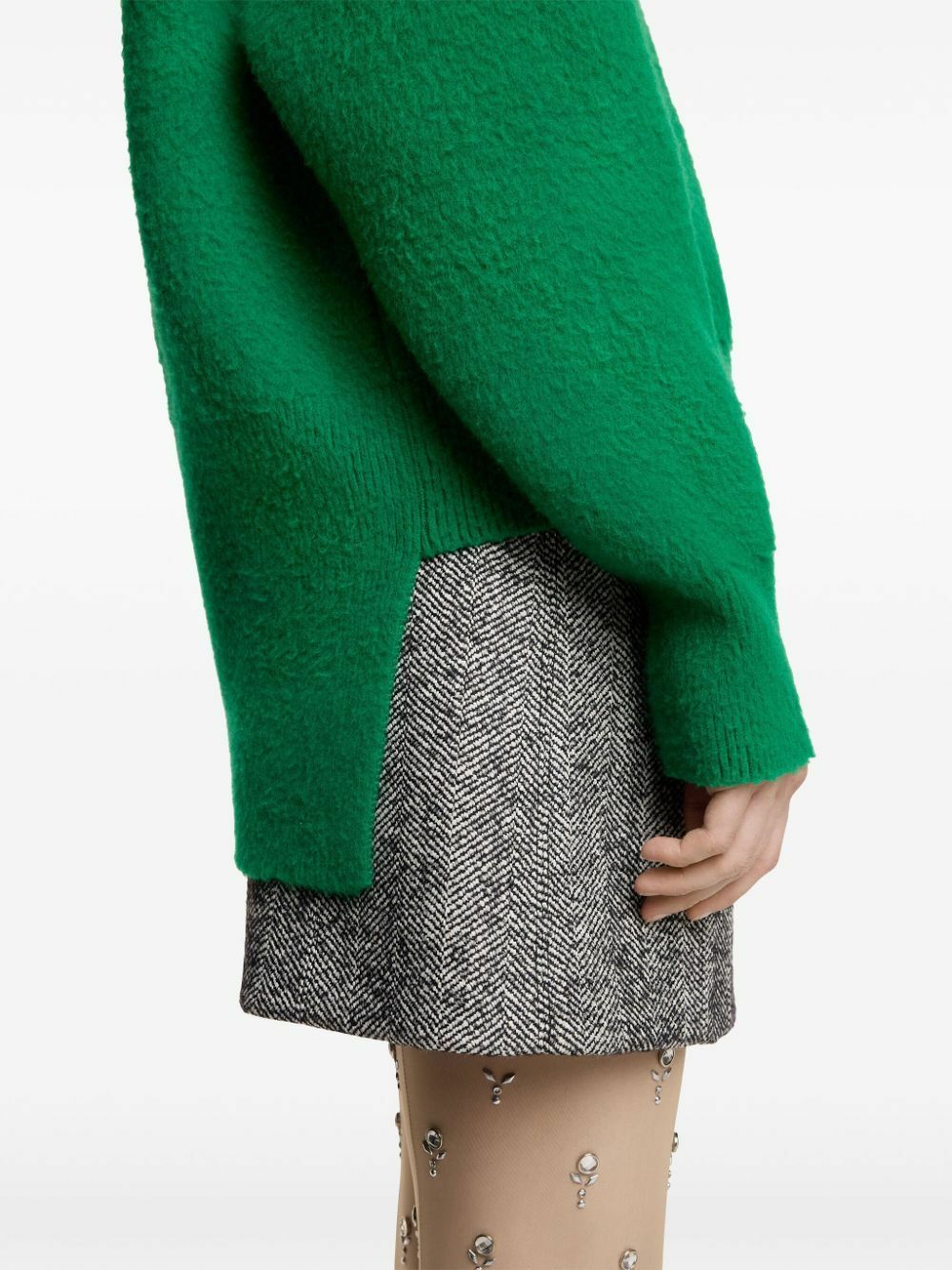 Rabanne Herringbone Mini Skirt Paco Rabanne