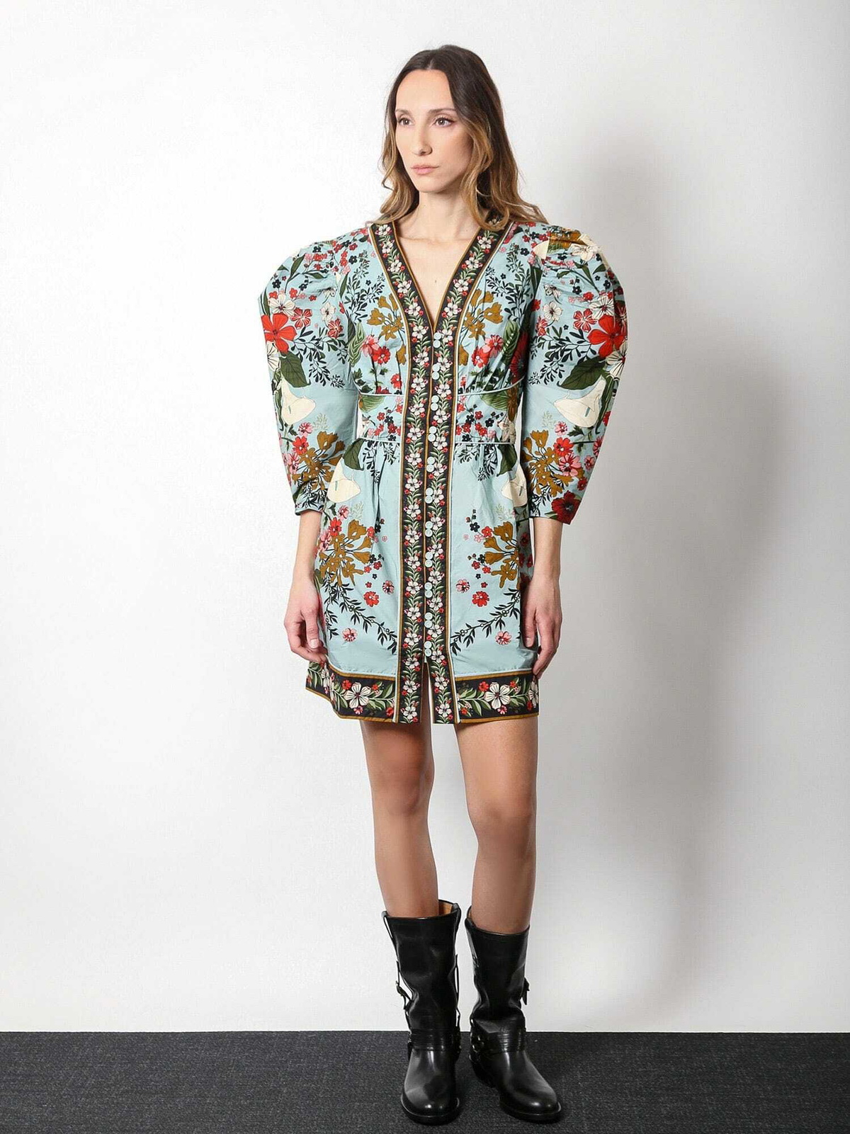 Farm Rio Beauty Bouquet Mini Cotton Dress Farm Rio