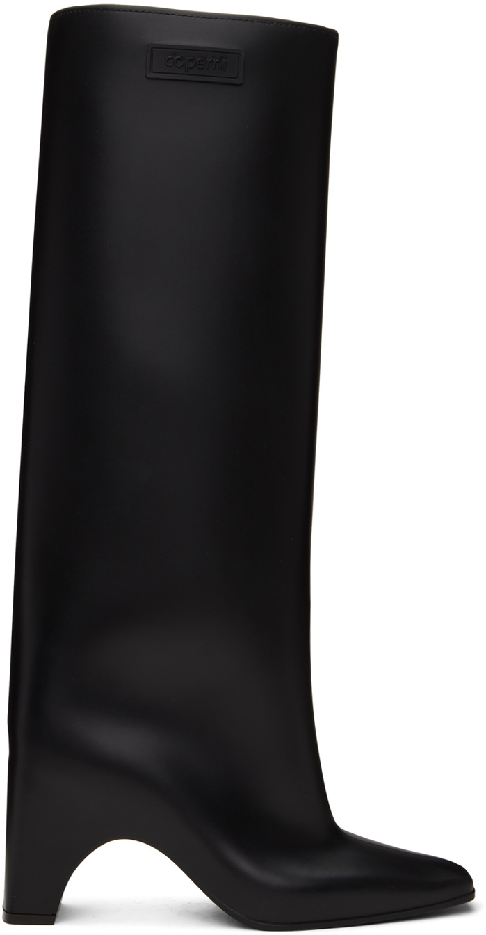 Coperni Black Rubber Bridge Boots Coperni
