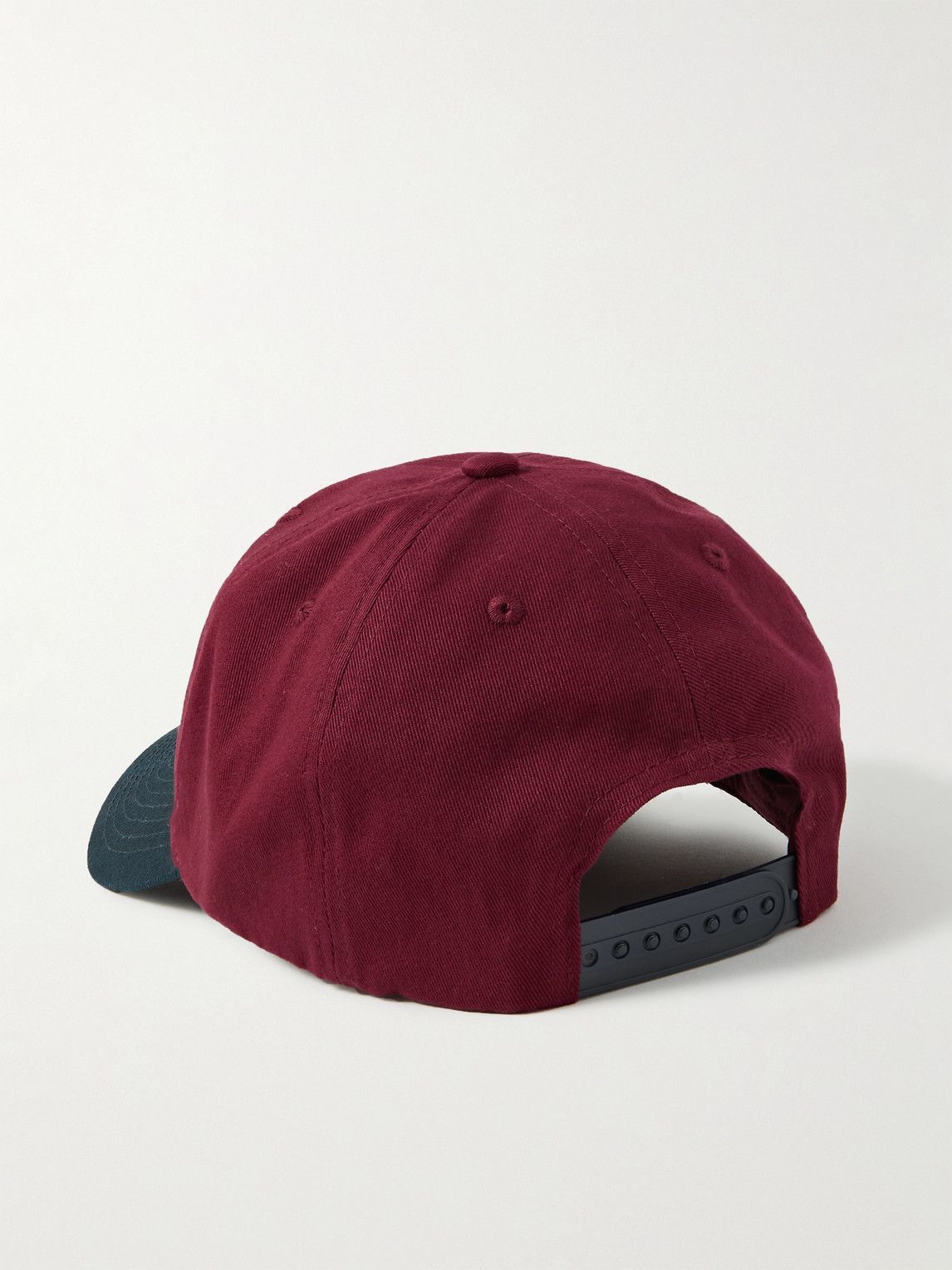 Wood Wood - Brian Logo-Embroidered Two-Tone Cotton-Twill Baseball Cap ...