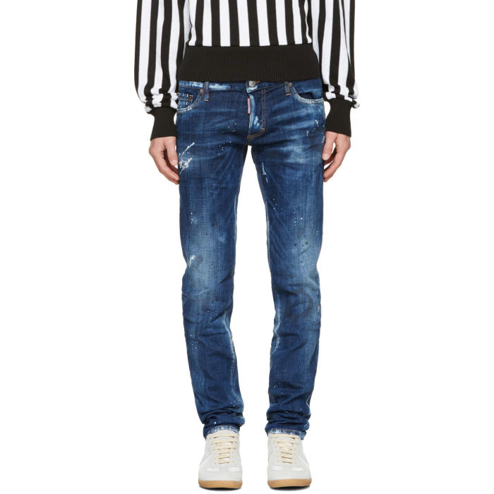 Dsquared2 Blue Slim Jeans Dsquared2