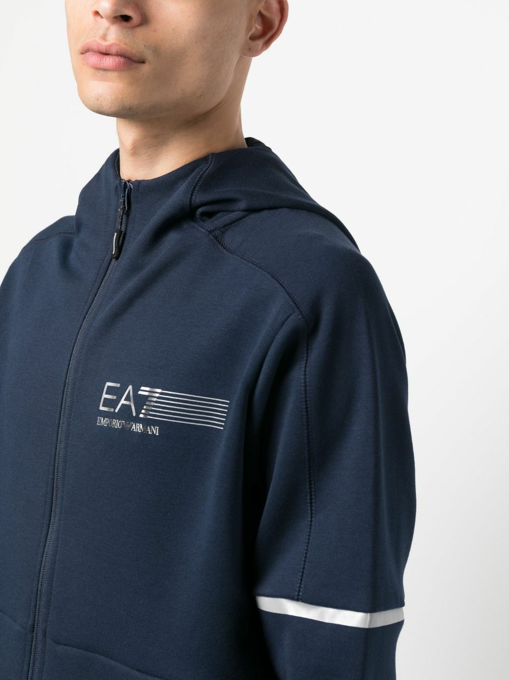 EA7 - Logo Cotton Blend Hoodie EA7