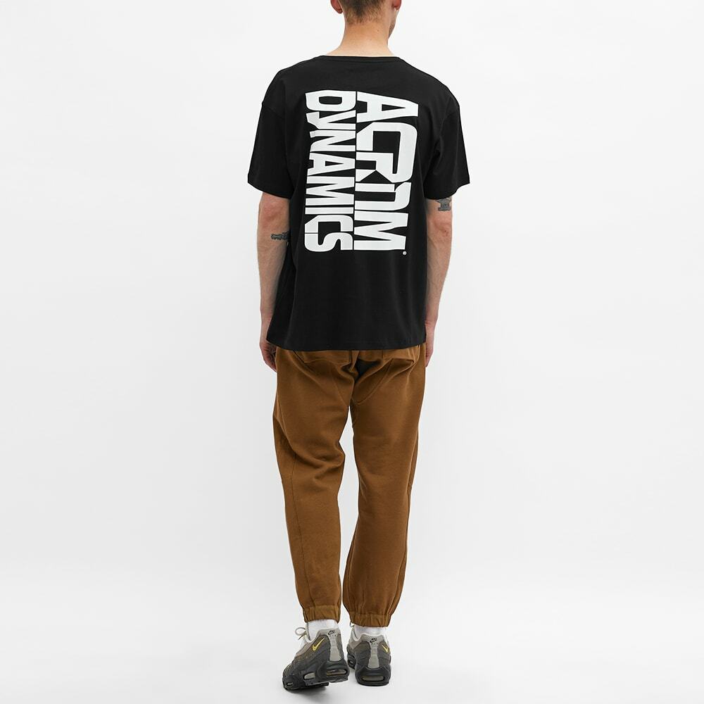 Acronym Men's Dynamics Back Print T-Shirt in Black Acronym