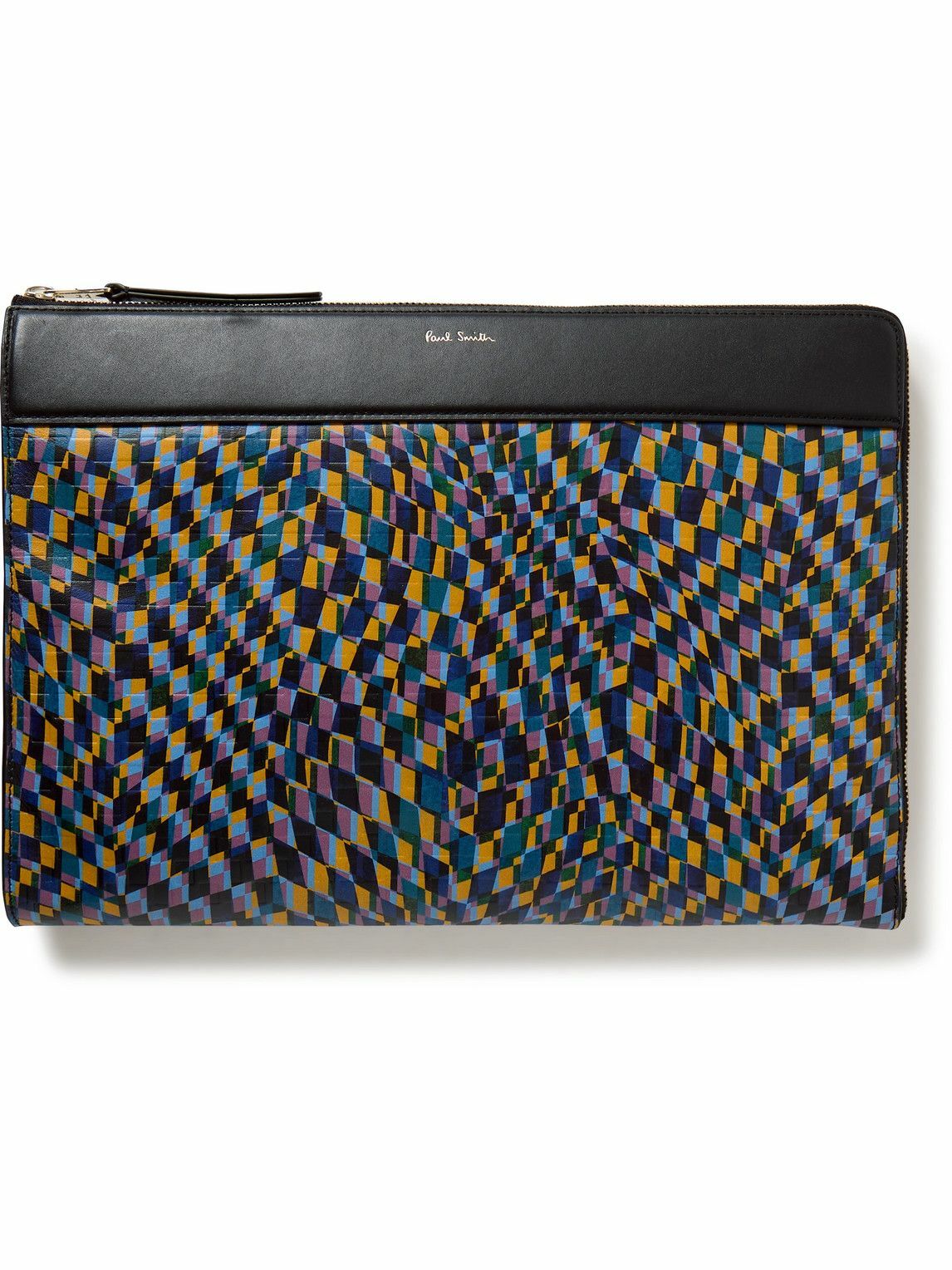 Paul Smith - Embossed Printed Leather Laptop Case Paul Smith