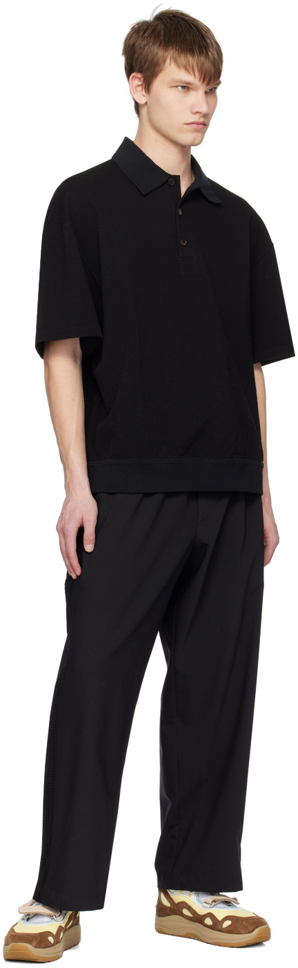 A PERSONAL NOTE 73 Black Buttoned Polo A PERSONAL NOTE 73