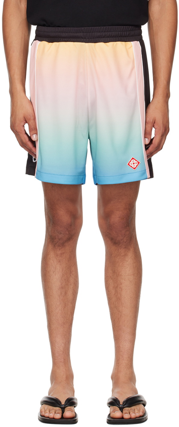 Casablanca Multicolor Pastel Gradient Football Shorts Casablanca