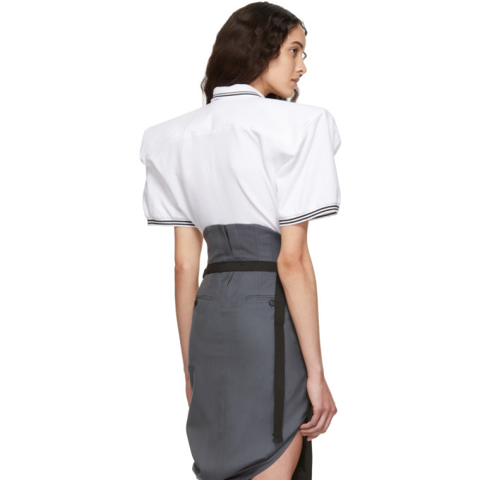 Pushbutton White Polo Bodysuit Pushbutton