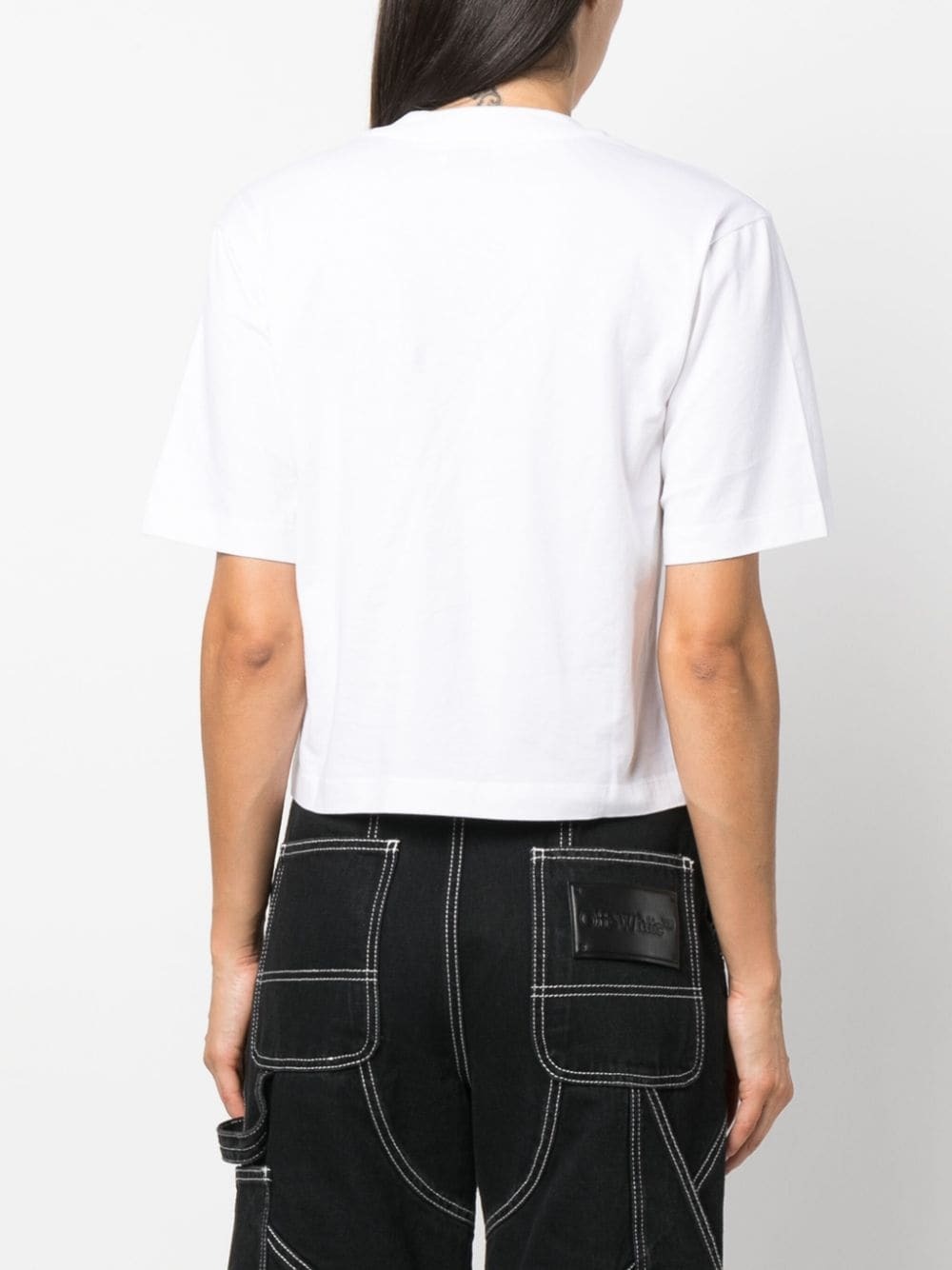 OFF-WHITE - Logo Cotton T-shirt Off-White