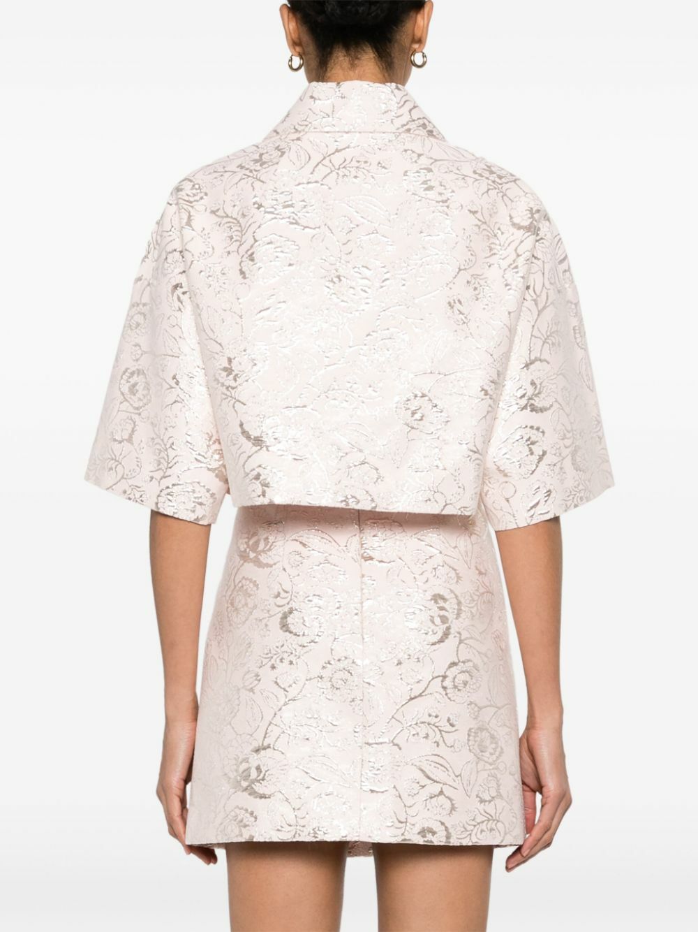 PAROSH - Lurex Jacquard Short Jacket Parosh