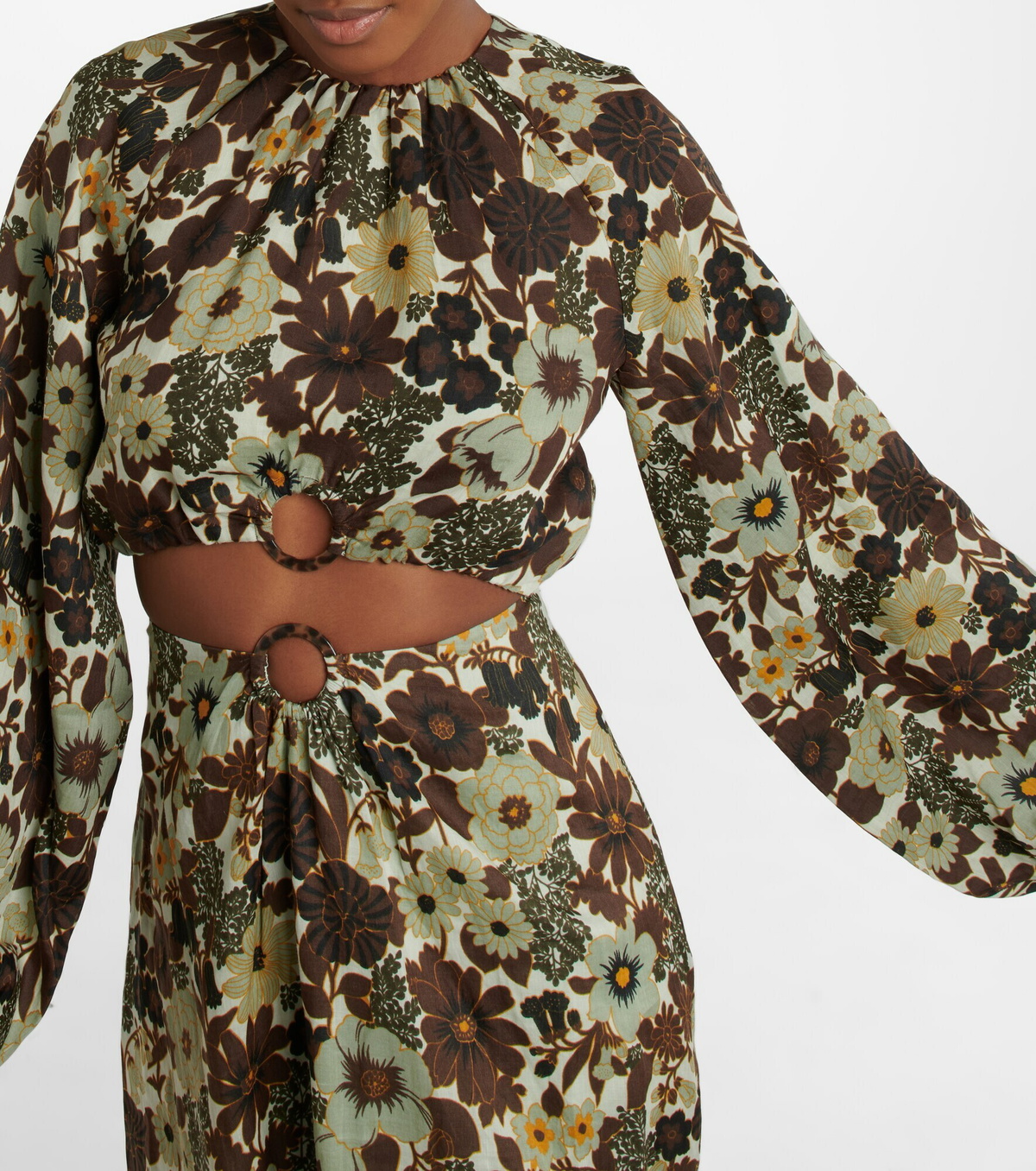SIR - Constantine floral ramie crop top SIR.
