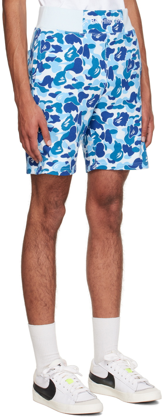 BAPE Blue Camo Shorts A Bathing Ape