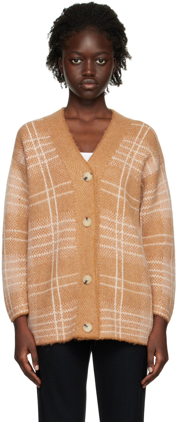 Vince Tan Brushed Cardigan Vince
