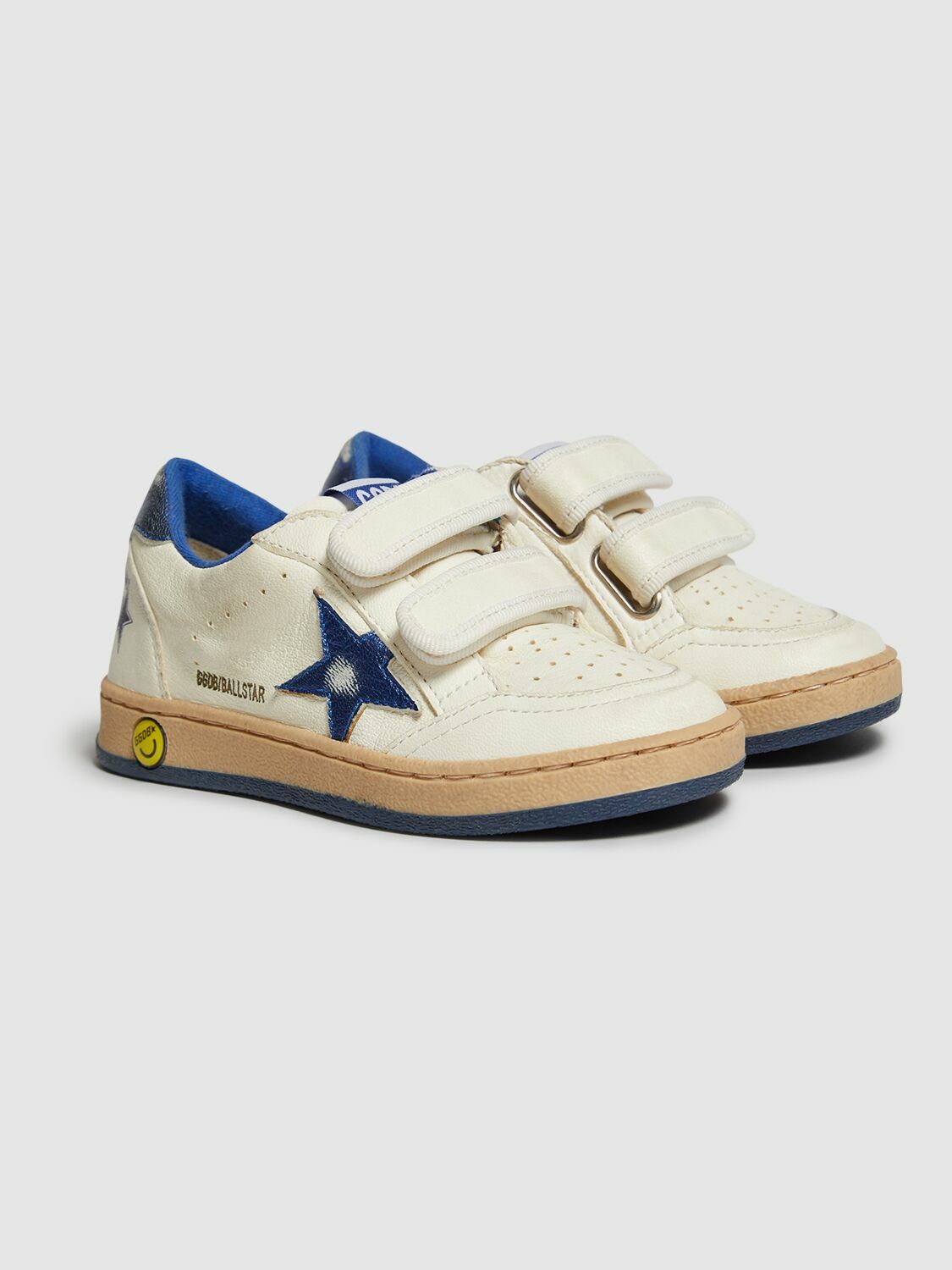 GOLDEN GOOSE Ballstar Leather Strap Sneakers Golden Goose Deluxe Brand