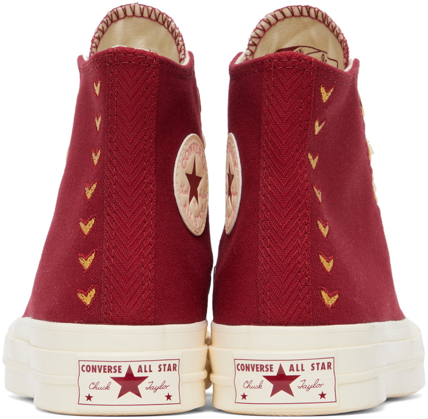 Converse Red Chuck 70 Hearts Sneakers Converse