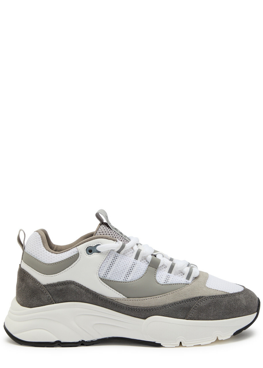 Cleens Aero Runner Panelled Mesh Sneakers Grey Cleens