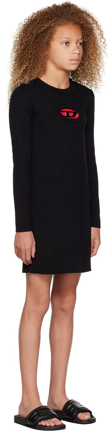 Diesel Kids Black Cutout Dress Diesel