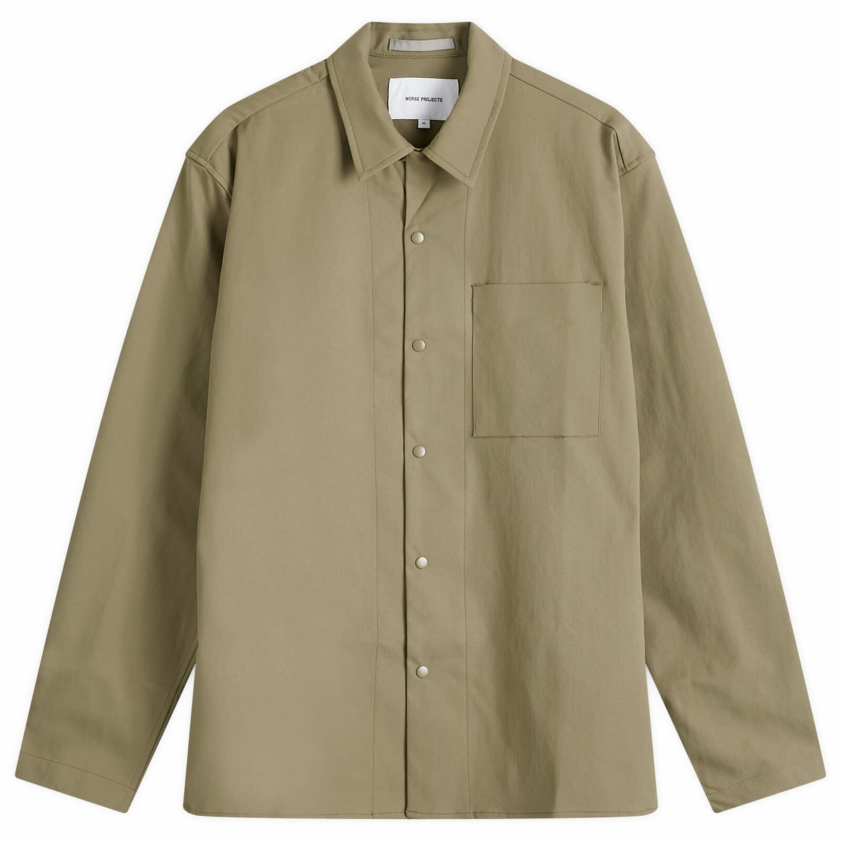Norse Projects Men's Carsten Solotex Twill Shirt in Sediment Green ...