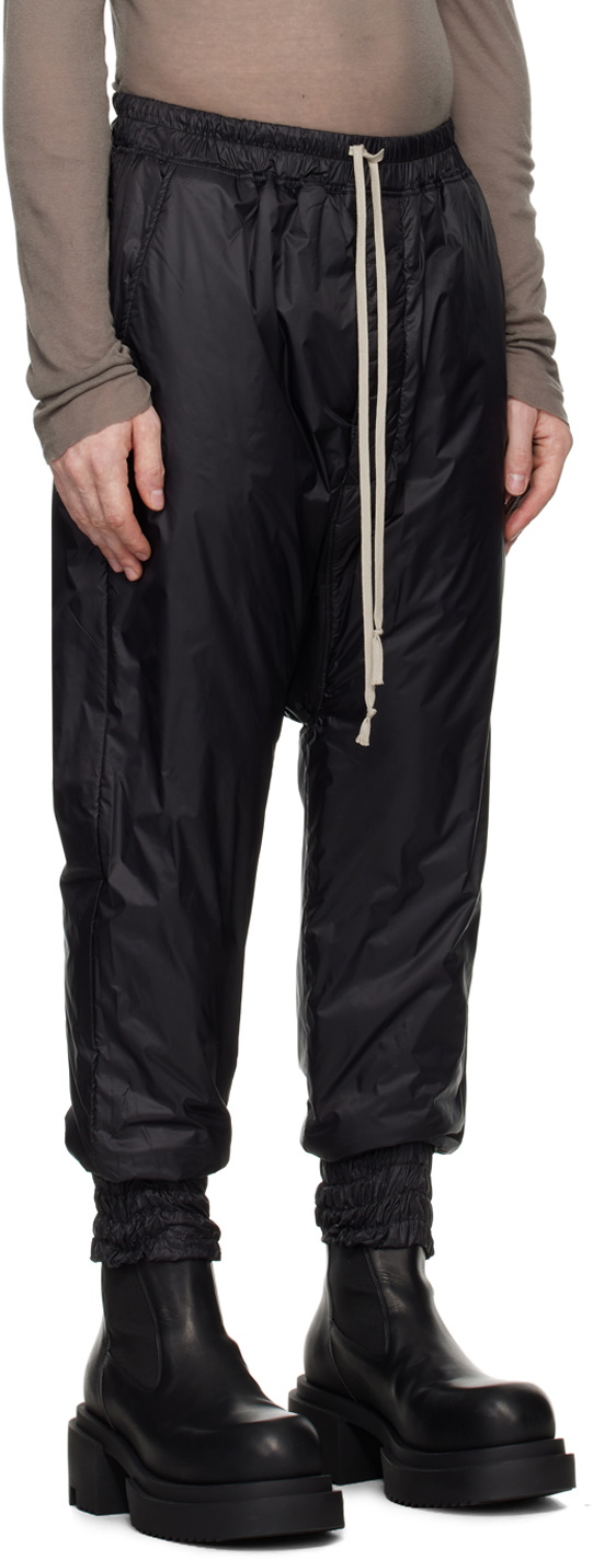 Rick Owens Black Porterville Drawstring Cuffed Sweatpants Rick Owens