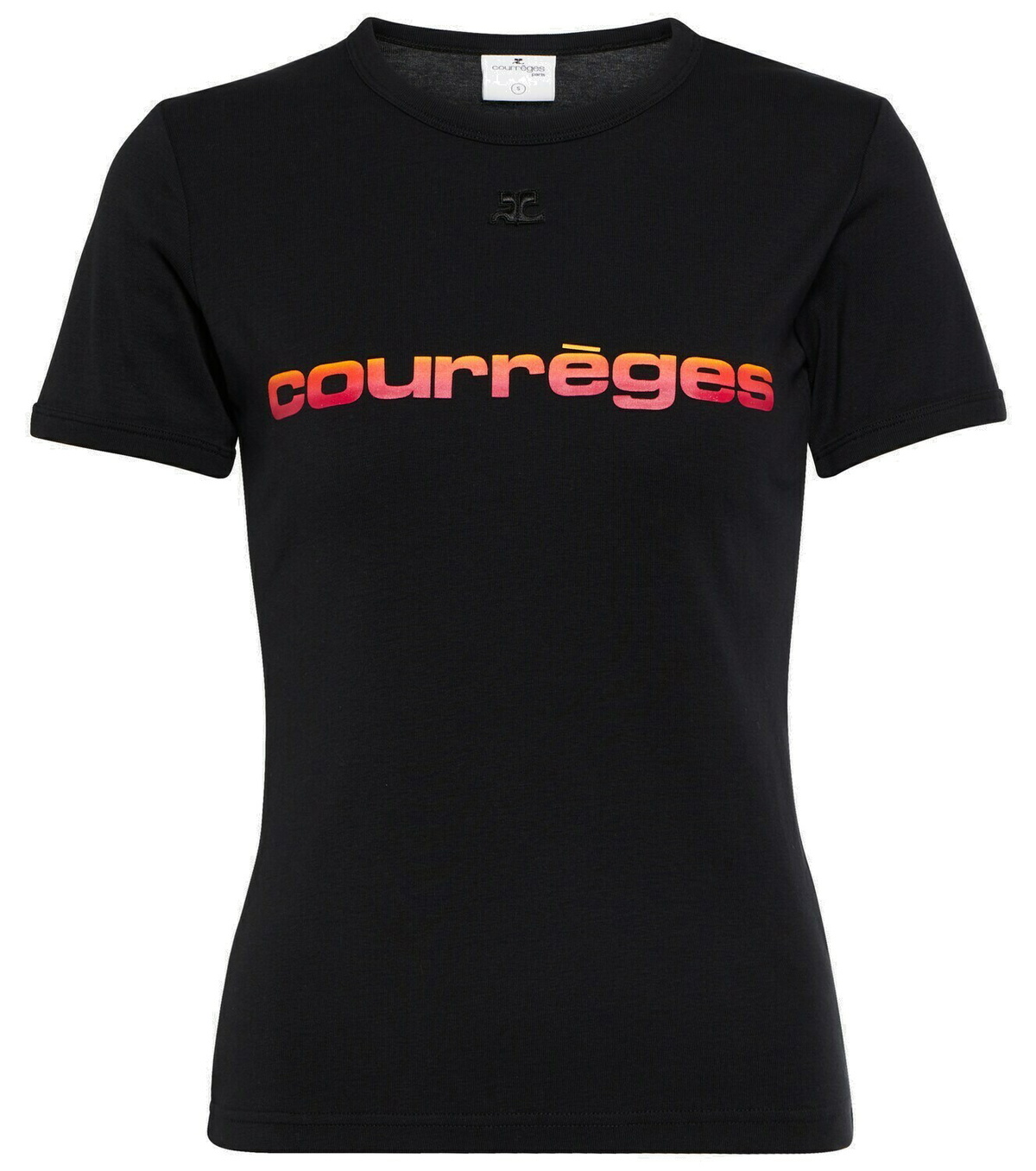 Courrèges Logo cotton jersey T-shirt Courreges