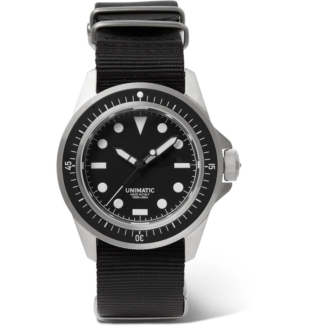 Unimatic - U1-F Automatic Stainless Steel and NATO Webbing Watch ...