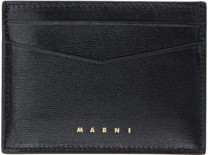 Marni Black Logo Card Holder Marni