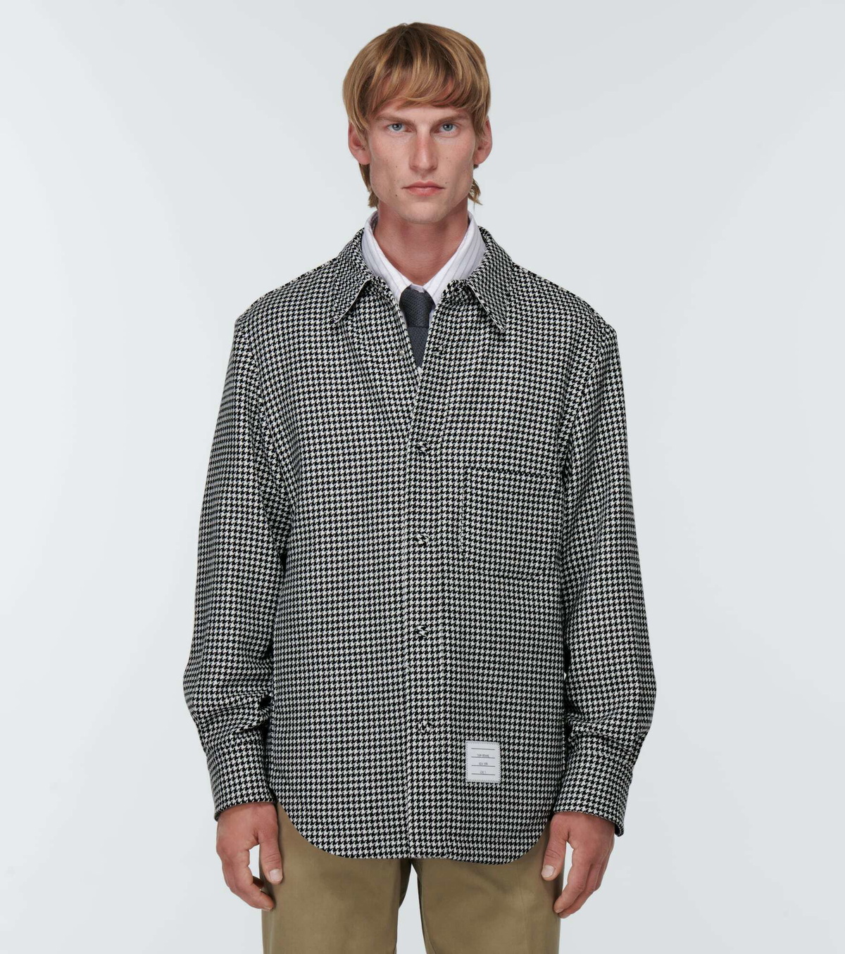 Thom Browne - Houndstooth wool overshirt Thom Browne