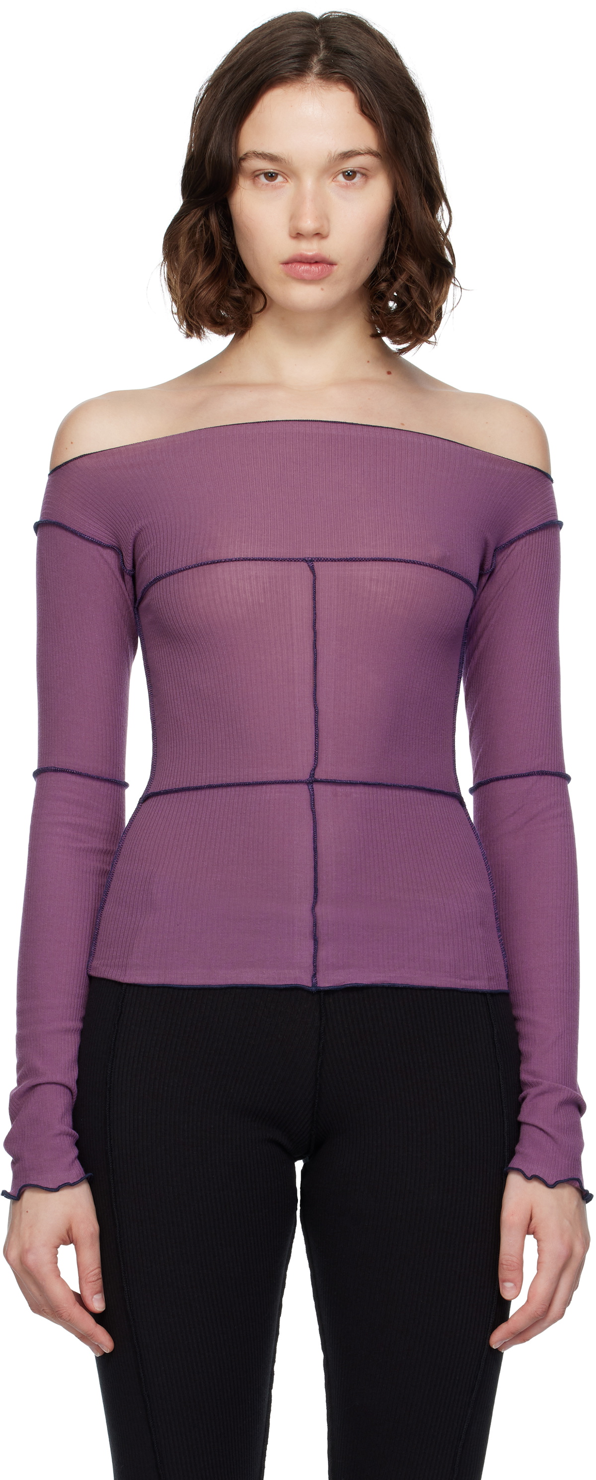 Baserange Purple Cinder Halter Top Baserange