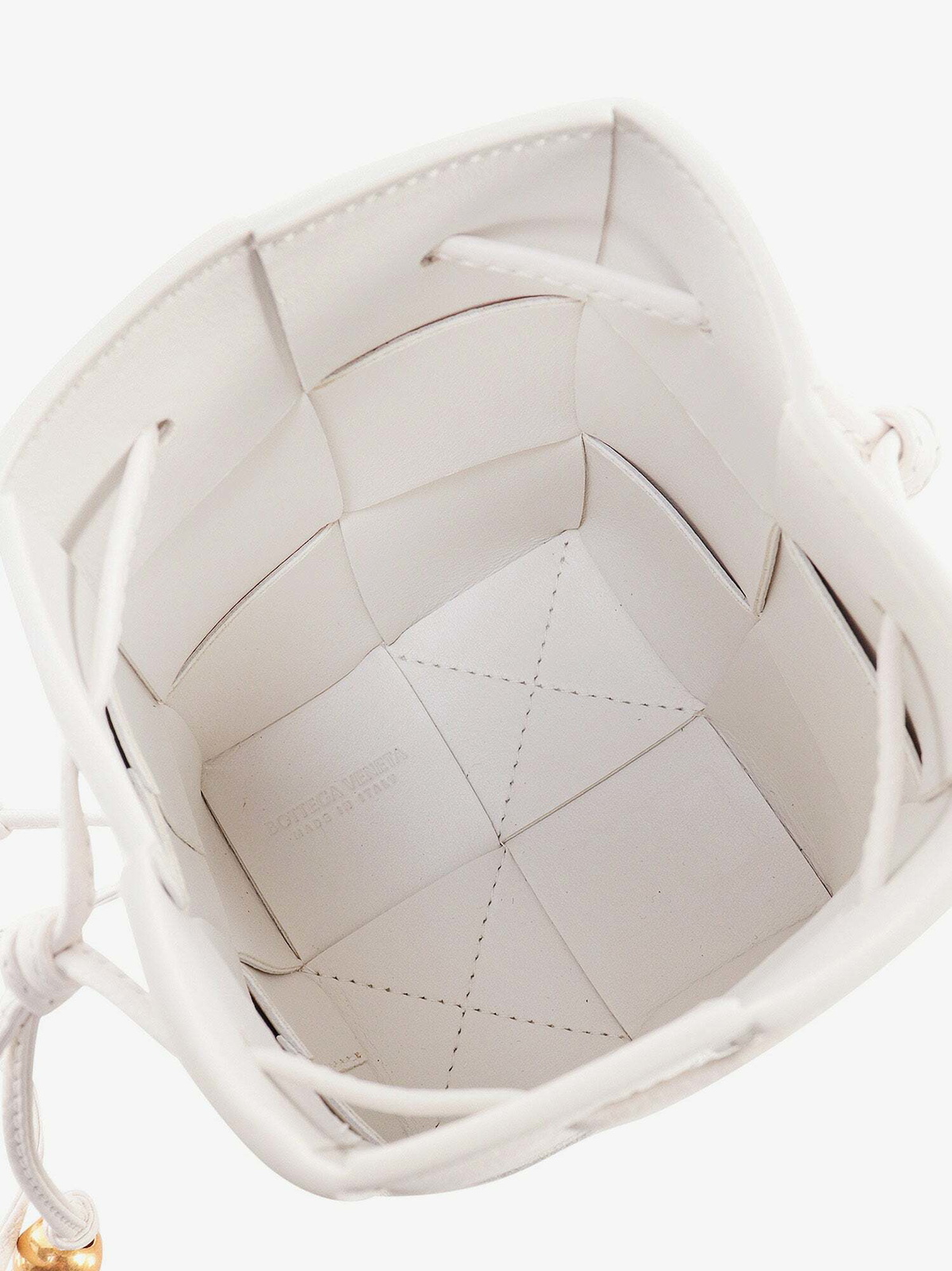 Bottega Veneta Bucket Bag White Womens Bottega Veneta