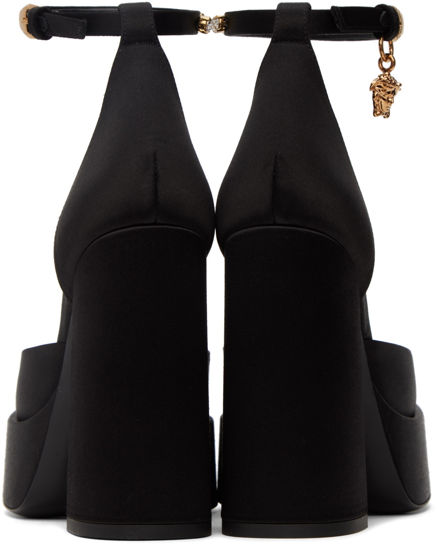 Versace Black Medusa Aevitas Platform Heels Versace