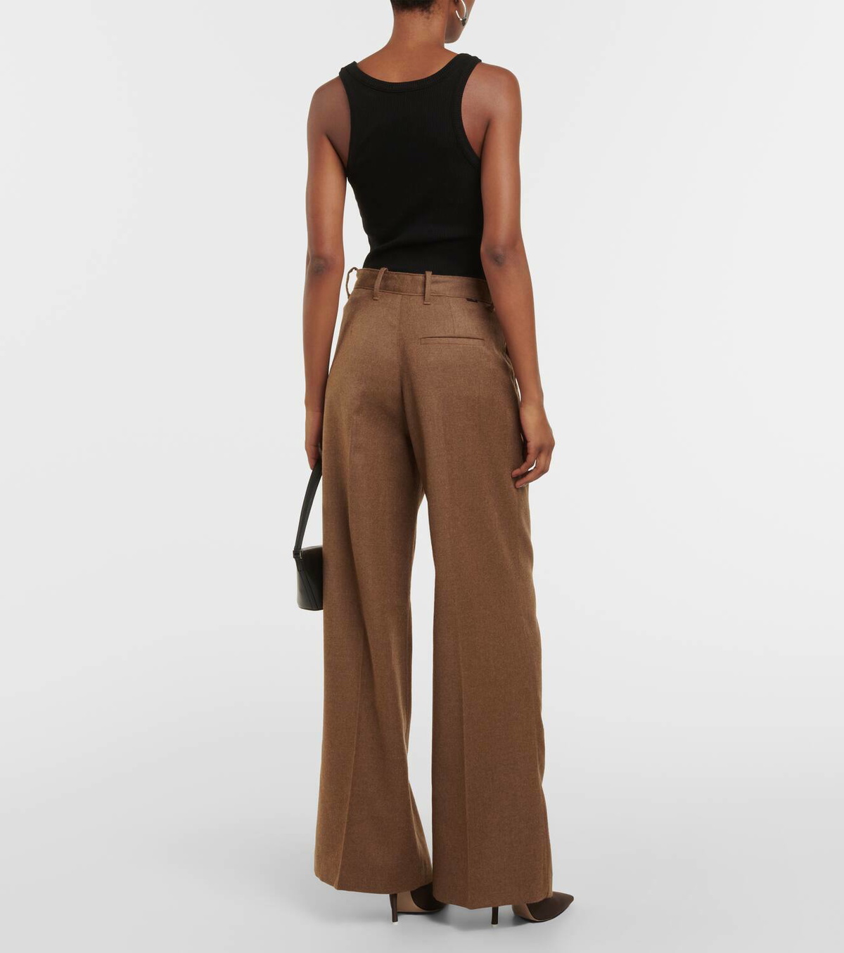AG Jeans x EmRata Joan wool wide-leg pants AG Jeans