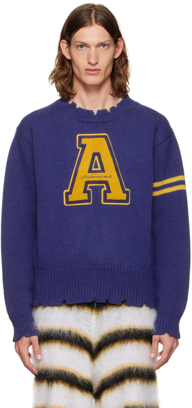 Andersson Bell Blue Varcity Sweater Andersson Bell