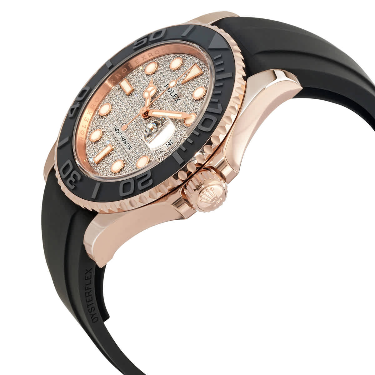 Rolex Yacht-Master Diamond Pave Dial Mens Watch 126655-0005 Rolex