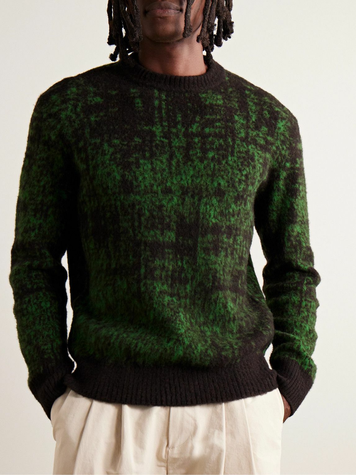 PIACENZA 1733 - Brushed-Wool Sweater - Green Piacenza Cashmere