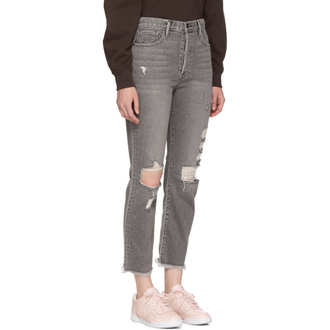 FRAME Grey Le Original Release Hem Jeans Frame Denim