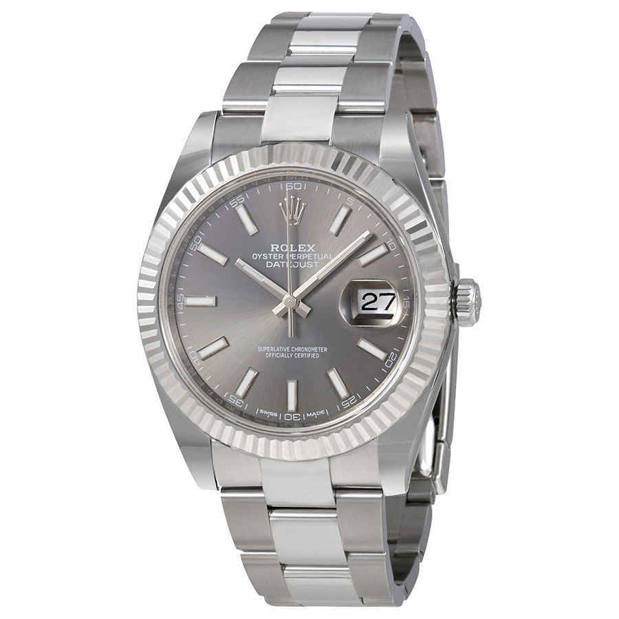 Rolex Datejust Dark Rhodium Automatic Mens Oyster Watch 126334RSO Rolex