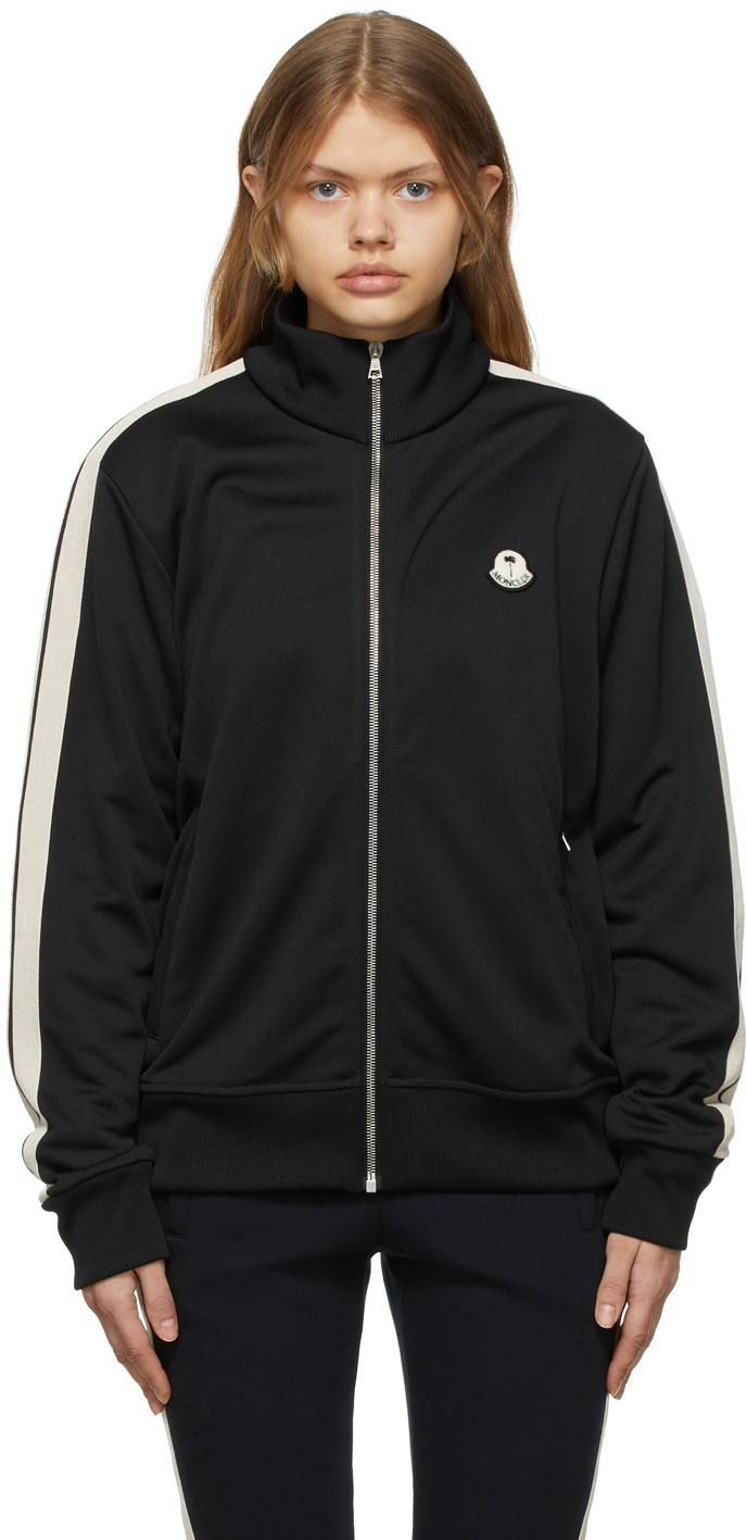 Moncler Genius 8 Moncler Palm Angels Black Logo Zip-Up Moncler Genius